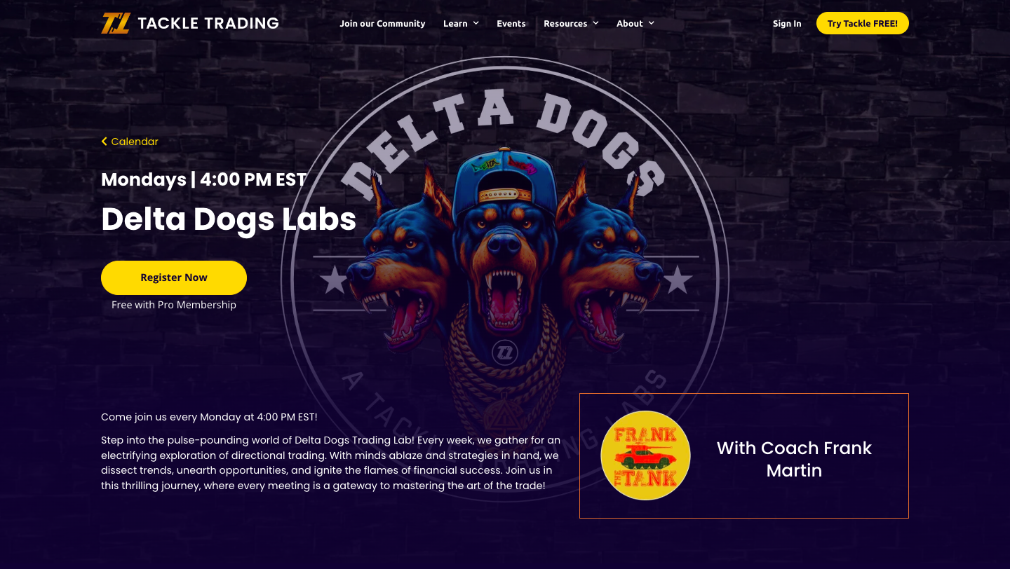 Delta Dogs Labs: Swing Trading like a PRO! | Tackle Trading: The #1 ...